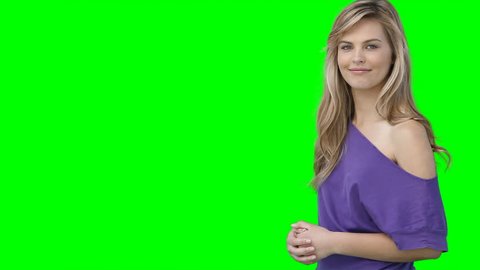 Woman Talks She Shows Off Something Stock Footage Video (100% Royalty ...