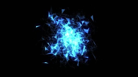 10 blue particles shockwaves overlay graphic Stock Footage Video (100% ...