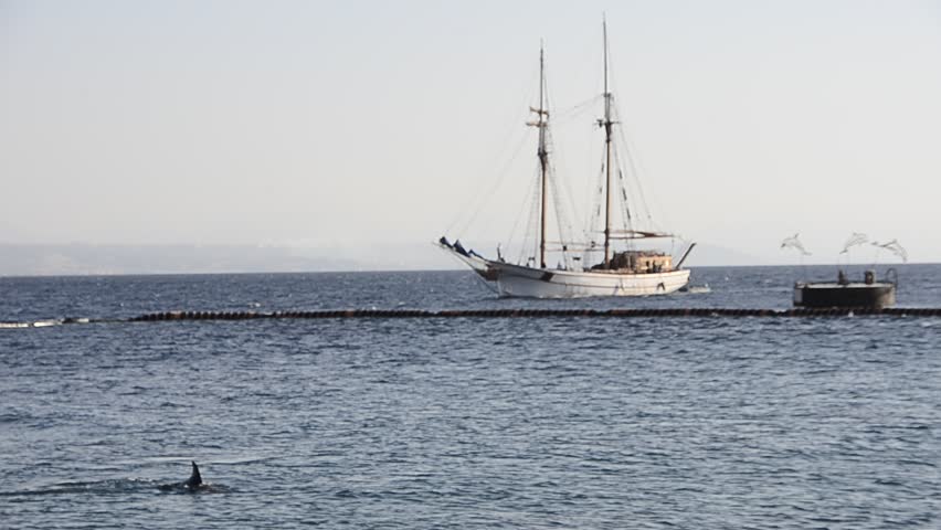 beautiful pleasure yacht red sea eilat Stock Footage Video (100% ...