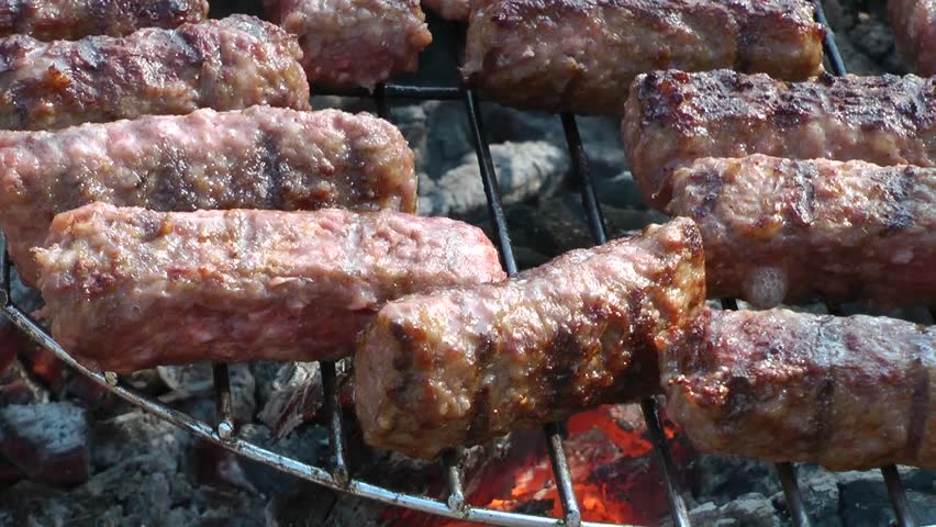 romanian bbq closeup Stock Footage Video (100% Royalty-free) 2324981 ...