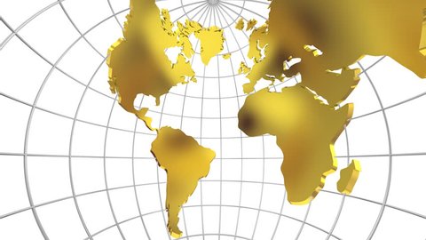 World Map Turns Into Globe Look Stock Footage Video (100% Royalty-free ...