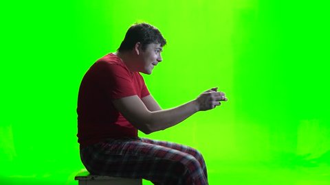 Full Body Profile Portrait Crazy Guy Stock Photo 1958318965 | Shutterstock