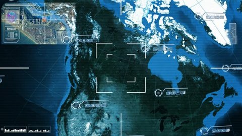 World Map Scanning Stock Footage Video (100% Royalty-free) 23338384 ...