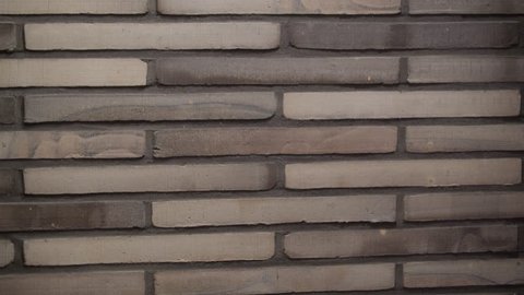 Thin Long Gray Brick Wall On Stock Footage Video (100% Royalty-free ...