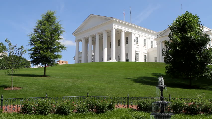 virginia capitol building richmond usa state Stock Footage Video (100% ...