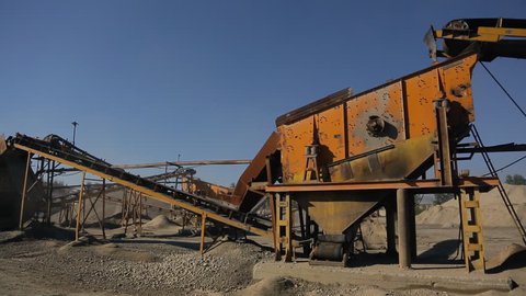 Machine Mechanical Dry Wet Sorting Bulk Stock Footage Video (100% ...