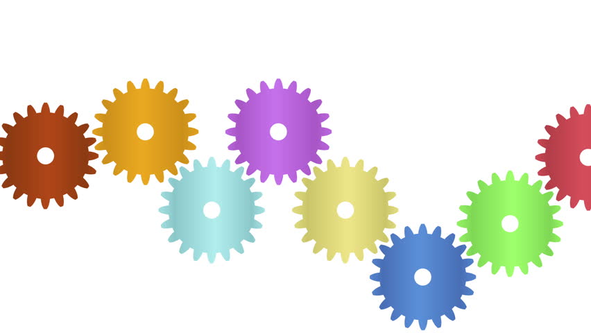 Cogs Moving. Concept of Teamwork. Stock Footage Video (100% Royalty ...
