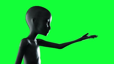 Alien Hand Reaching Out Ufo Futuristic Stock Footage Video (100% ...