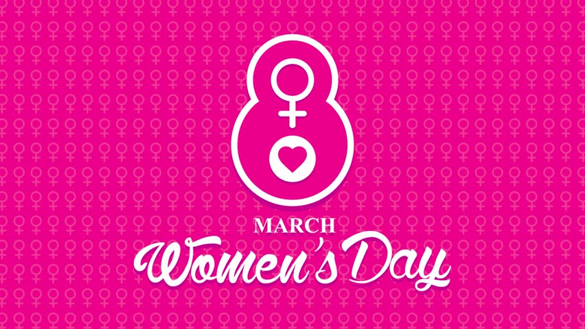 8th March Womens Day Animated Stock Footage Video (100% Royalty-free ...