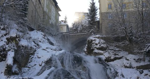 Cartoon Medieval Fairytale Castle Mountain Valley Stock Footage Video ...