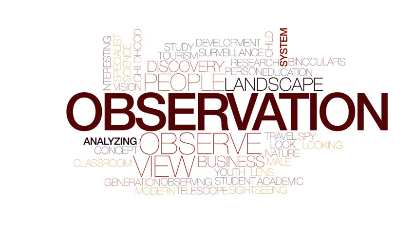 observation animated word cloud text design Stock Footage Video (100% ...