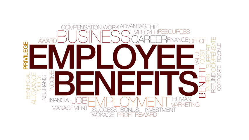 Employee Benefits Animated Word Cloud, Stock Footage Video (100% ...