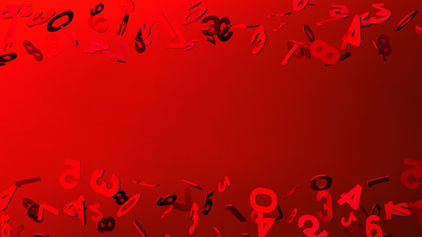 red numbers on background loop able Stock Footage Video (100% Royalty ...