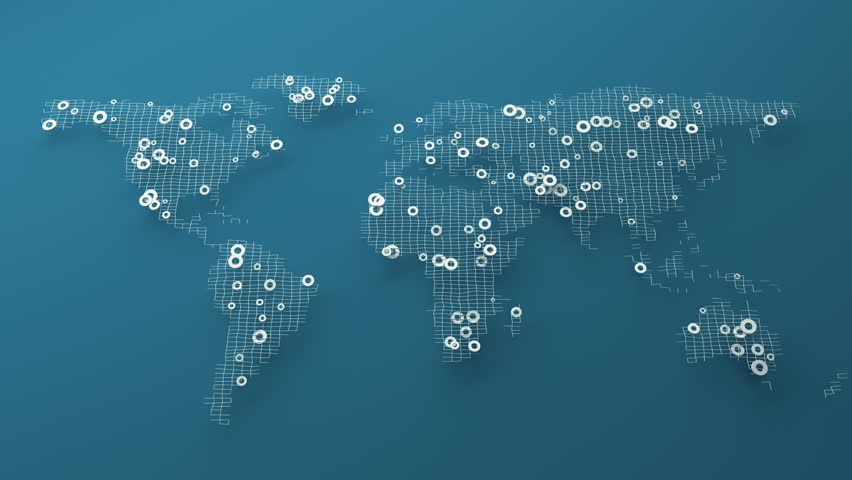 earth map 3d animation 4k Stock Footage Video (100% Royalty-free ...