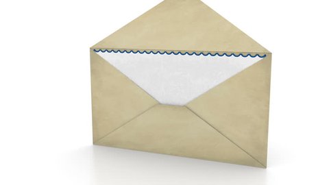 Envelope Opening Animationmail Paper Reveal Invitation Stock Footage ...