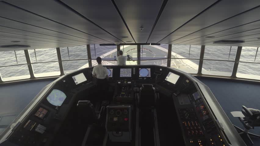 Cruise Ship at Sea. Captain Stock Footage Video (100% Royalty-free ...