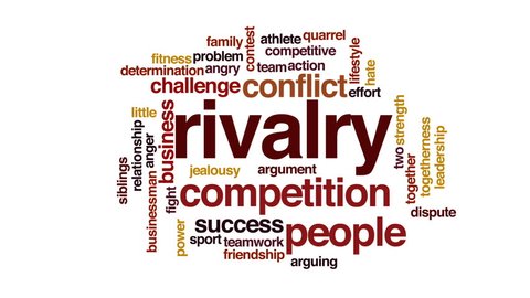 Rivalry Animated Word Cloud Text Design Stock Footage Video (100% ...