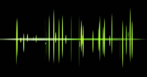 Audio Waveforms Moving Across Screen Red Stock Footage Video (100% ...