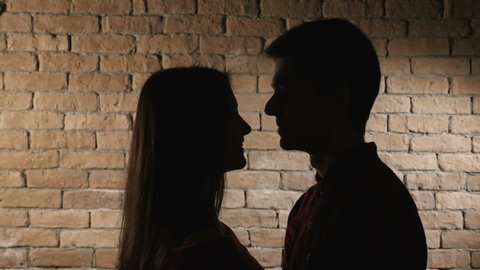 85 Couple kissing against wall Stock Video Footage - 4K and HD Video ...