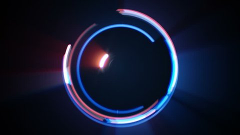 Blue Red Spinning Light Streaks Seamless Stock Footage Video (100% ...