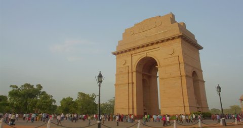 India Gate Sunset Timelapse 4k Footage Stock Footage Video (100% ...