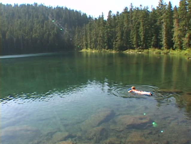Woman On Raft Floating On Oregon Stock Footage Video (100% Royalty-free ...