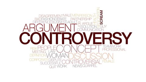 Controversy Animated Word Cloud Text Design Stock Footage Video (100% ...