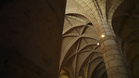 Camera Takes Great Vaults Temple Stock Footage Video (100% Royalty-free ...