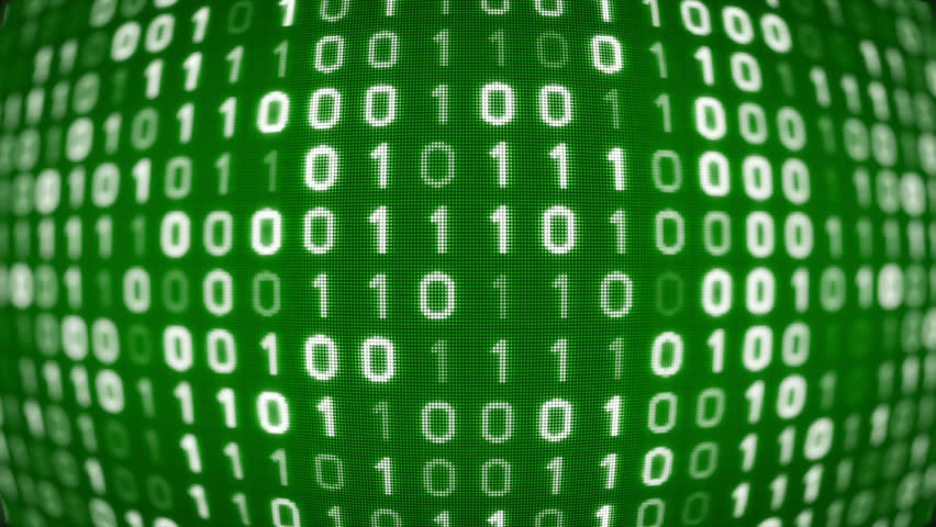 Technologic Background Representation Binary Code Digits Stock Footage Video 100 Royalty Free