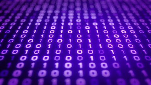 Purple Binary Background