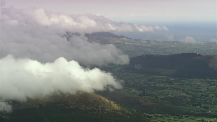 Clouds Forming Over Mourne Mountains Stock Footage Video (100% Royalty ...