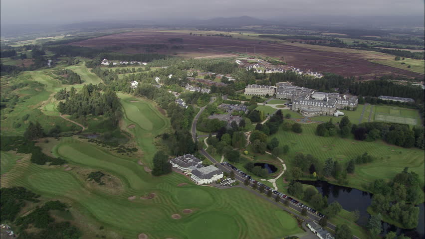 Gleneagles Hotel and Golf Course Stock Footage Video (100% Royalty-free ...