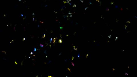 colorful confetti flakes celebratory party explosion Stock Footage ...