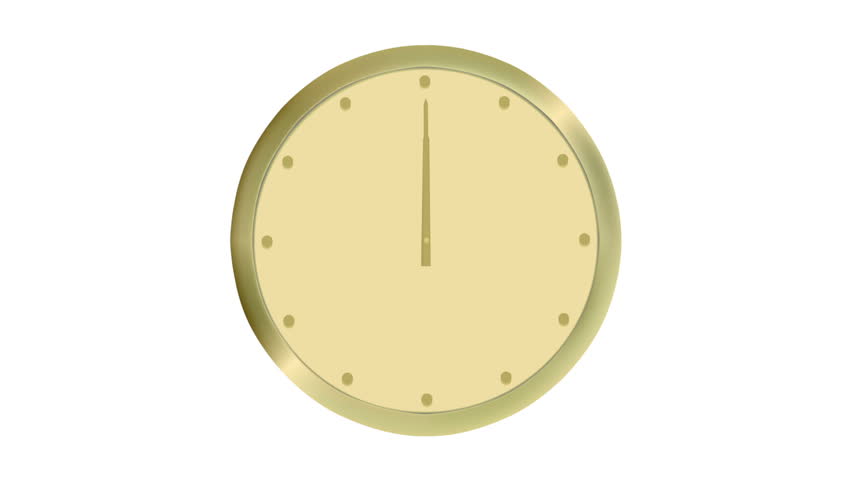 Animated Golden Clock Counting Down Stock Footage Video (100% Royalty ...