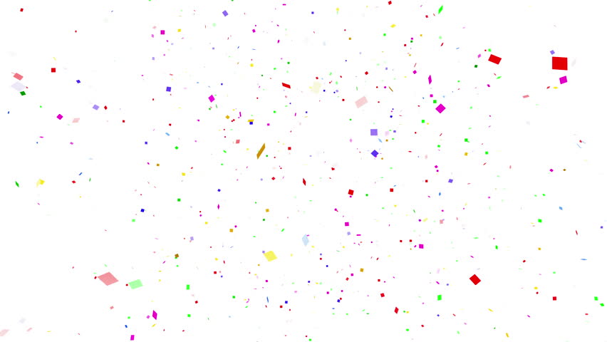 Colorful Confetti Particles Square Stock Footage Video (100% Royalty ...
