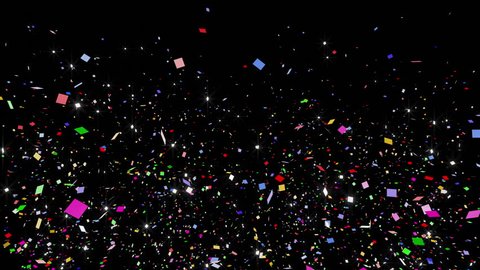Colorful Confetti Particles Square Stock Footage Video (100% Royalty ...