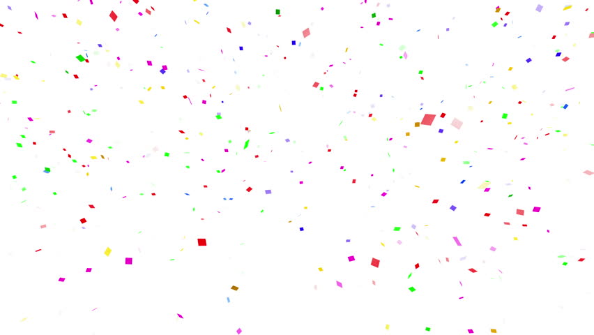 Colorful Confetti Particles. Square. Stock Footage Video (100% Royalty ...