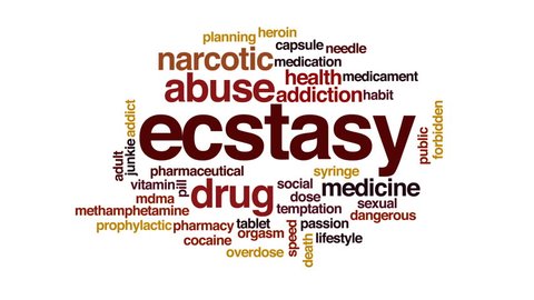 Ecstasy Animated Word Cloud Text Design Stock Footage Video (100% ...