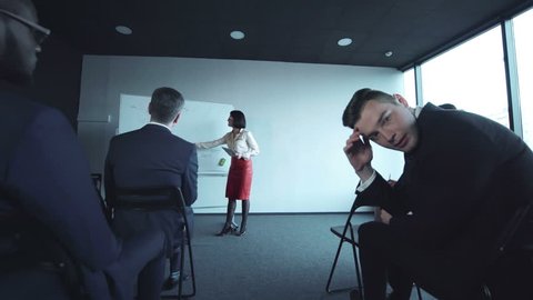 Young Man Showing Anger Boredom Emotion Stock Footage Video (100% ...