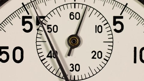Pewter Clock Face Ticking Sixty Seconds Stock Footage Video (100% ...