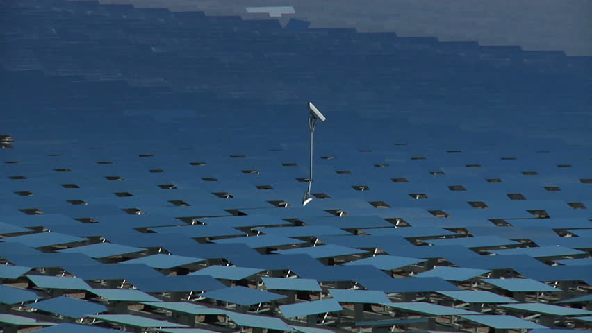 Solar Mirror Energy Farm Stock Footage Video (100% Royalty-free ...