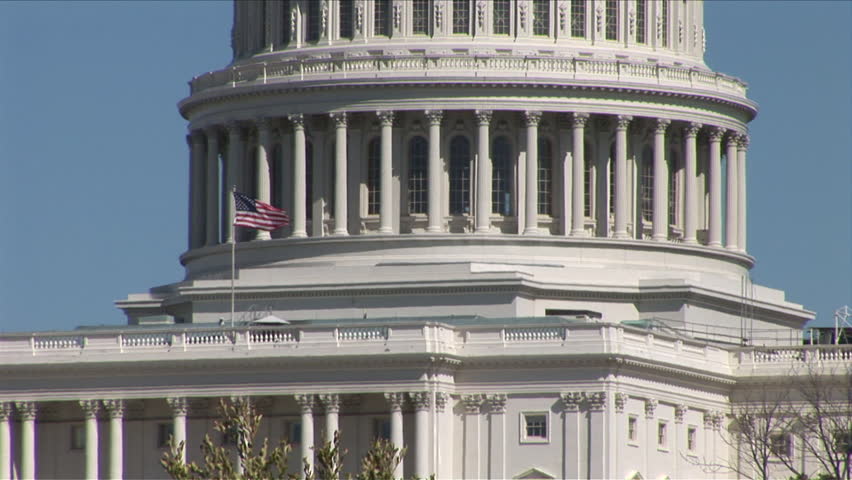 close view capitol building washington dc Stock Footage Video (100% ...