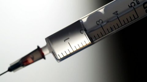 Mixing Drug Blood Syringe Stock Footage Video (100% Royalty-free ...