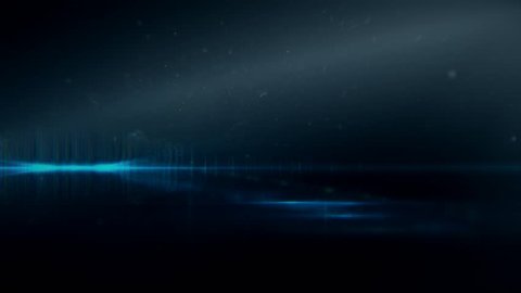 abstract particle light blue horizon flowing Stock Footage Video (100% ...