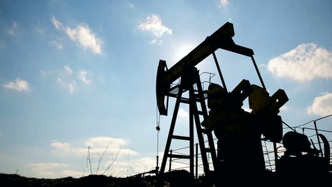 California Circa 2014 Oil Derrick Pumps Stock Footage Video (100% ...