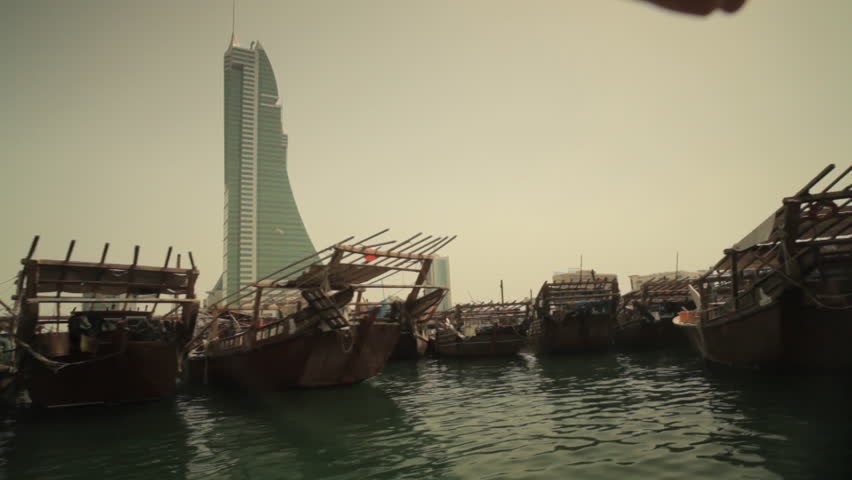 Bahrain Dhow. View from the Stock Footage Video (100% Royalty-free ...