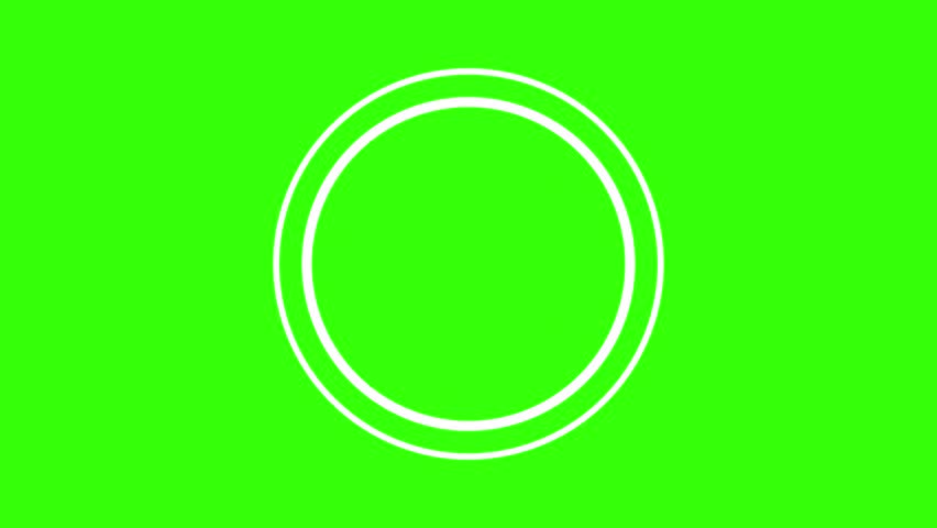 White Animated Circles On Green Background Stock Footage Video (100% ...