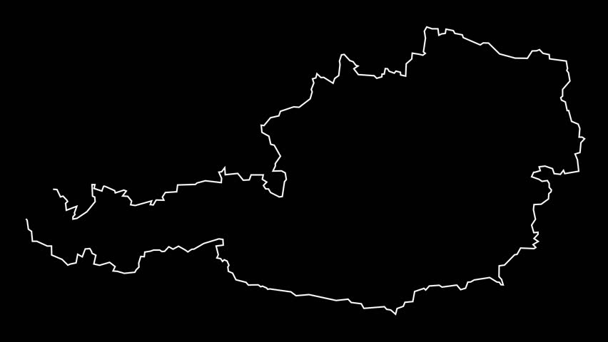 austria map outline animation Stock Footage Video (100% Royalty-free ...