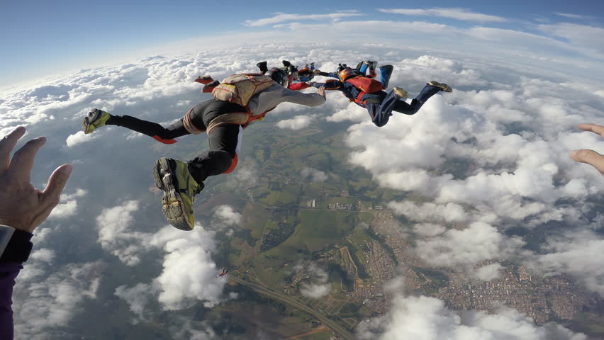 Skydiving Jump from the Plane Stock Footage Video (100% Royalty-free ...