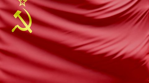 Realistic Beautiful Ussr Flag 4k Stock Footage Video (100% Royalty-free ...